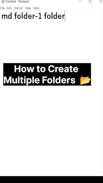 How to create multiple 📁 folders at once I #folders #shorts - YouTube