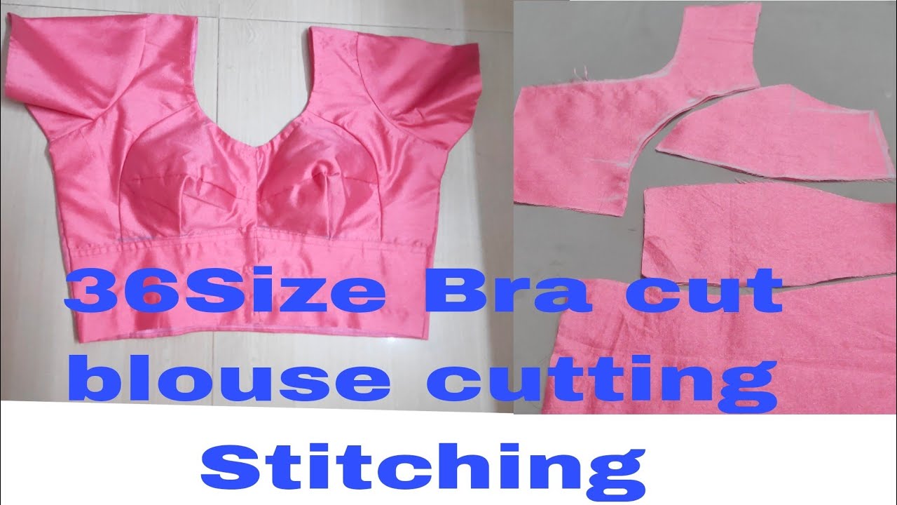 Perfect cutting stitching bra cut blouse | 36"size bra cut blouse ...