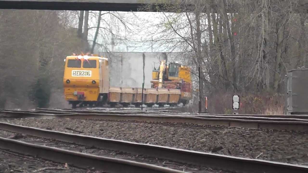 Herzog Multi-Purpose Machine MPM Self-propelled train HZGX #188 on the ...