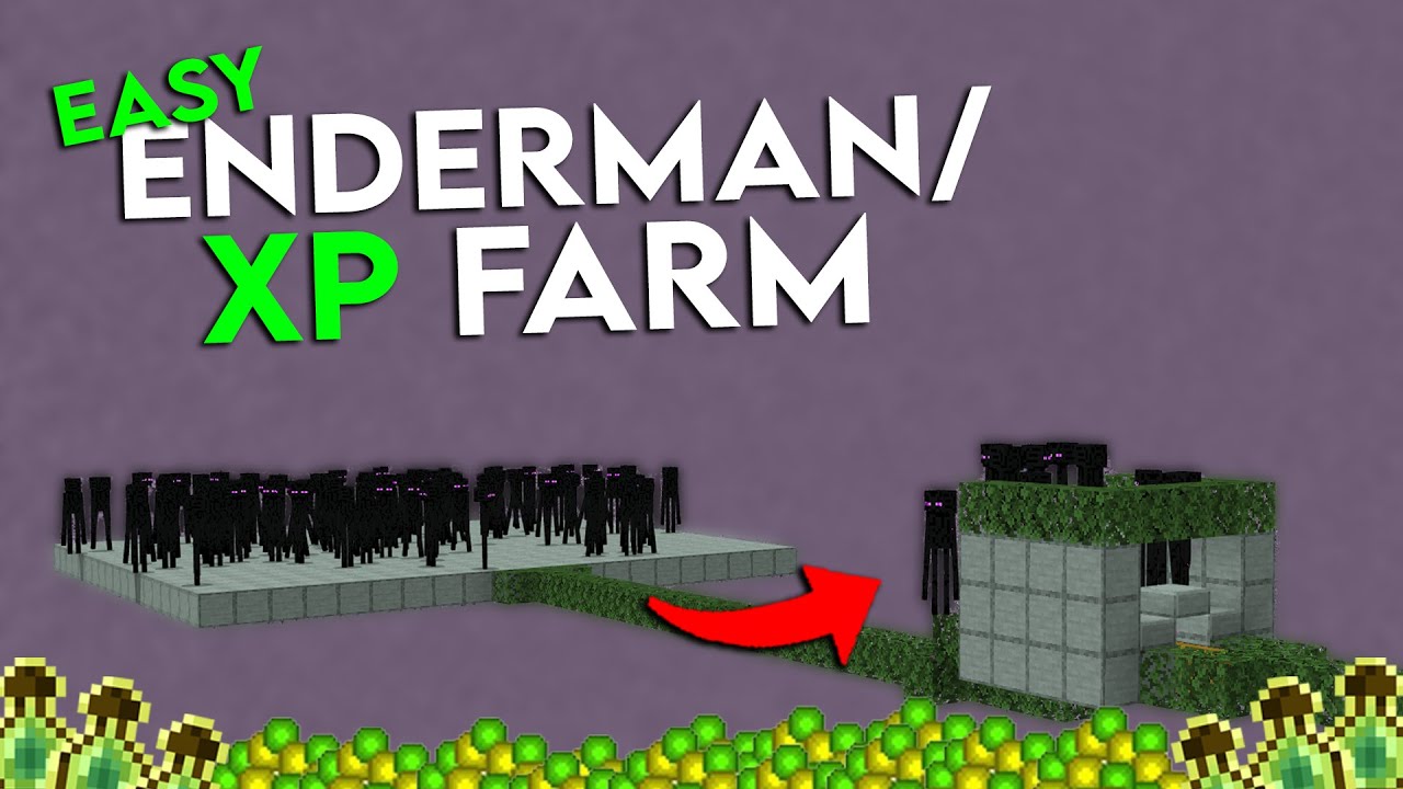 SIMPLE 1.19 ENDERMAN XP FARM TUTORIAL in Minecraft Bedrock (MCPE/Xbox ...