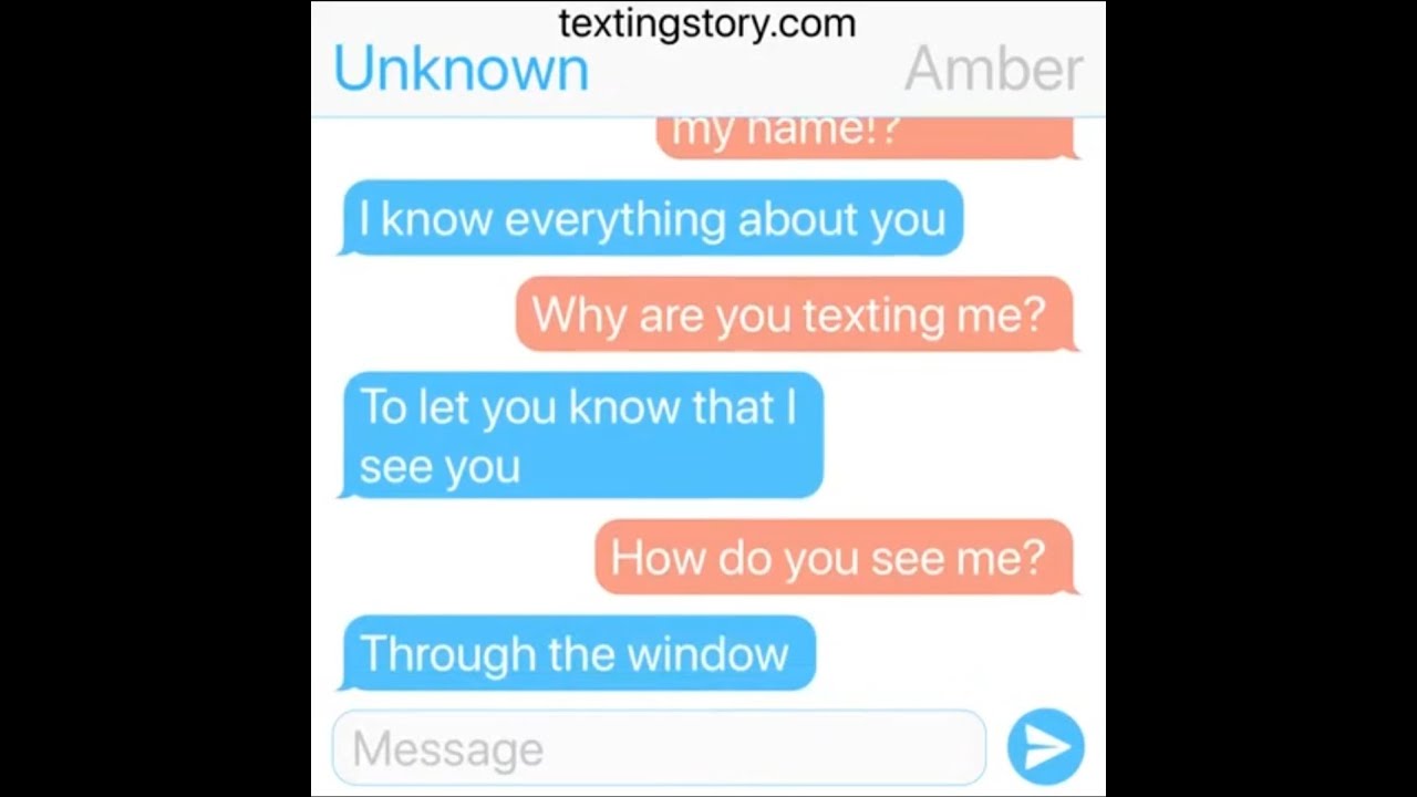 You’re next (scary text story) - YouTube