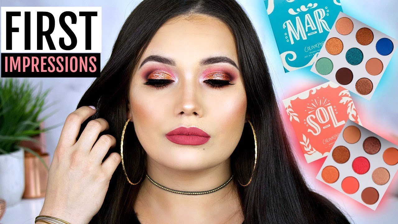 Colourpop MAR + SOL Palette Tutorial First Impression - YouTube