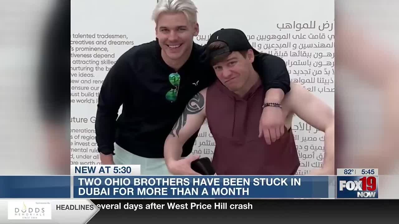Two Ohio brothers stuck in Dubai for a month - YouTube