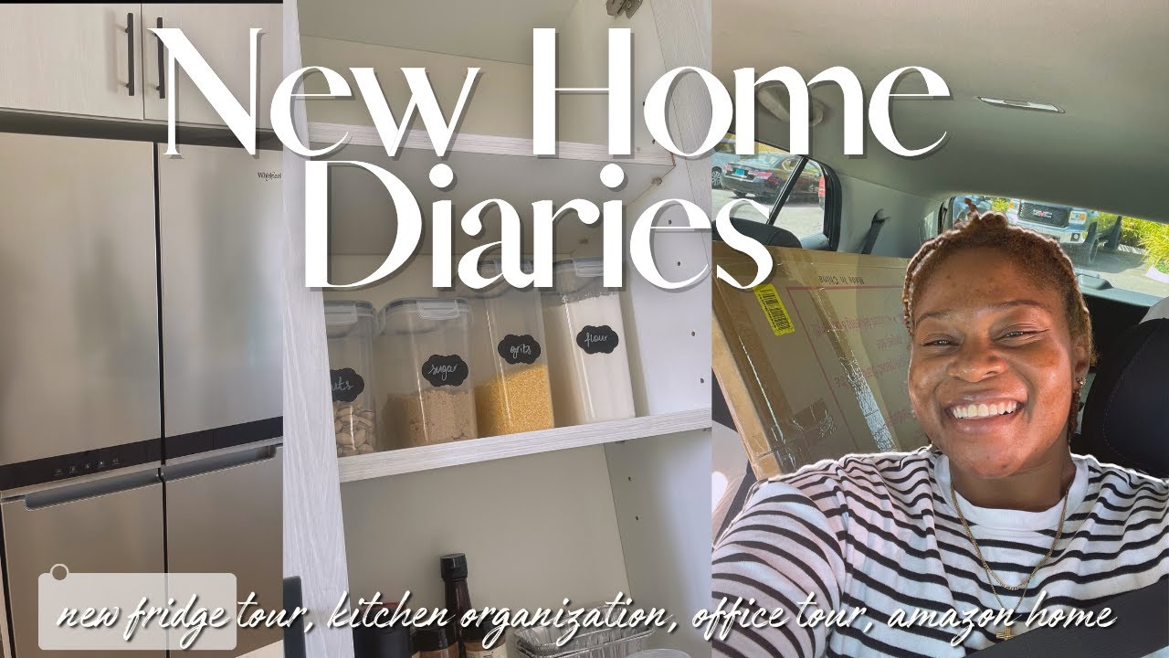 NEW HOME DIARIES 🏡 We FINALLY Have A Fridge, House Updates, Office ...