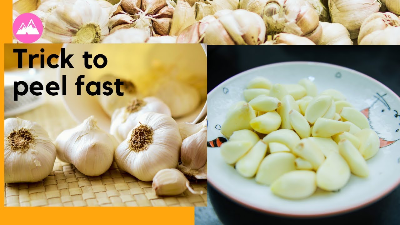 How to peel garlic super fast | Garlic Hack | #Garlicpeeling - YouTube
