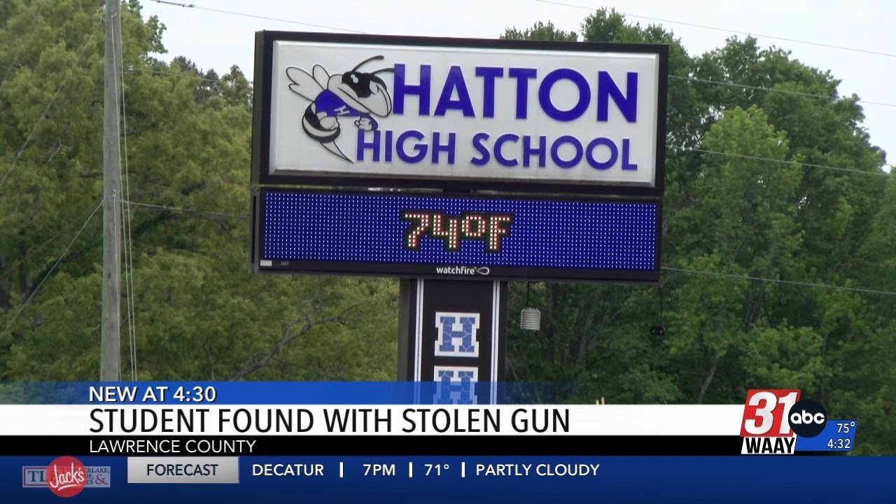 Student found with stolen gun at Hatton High School - YouTube