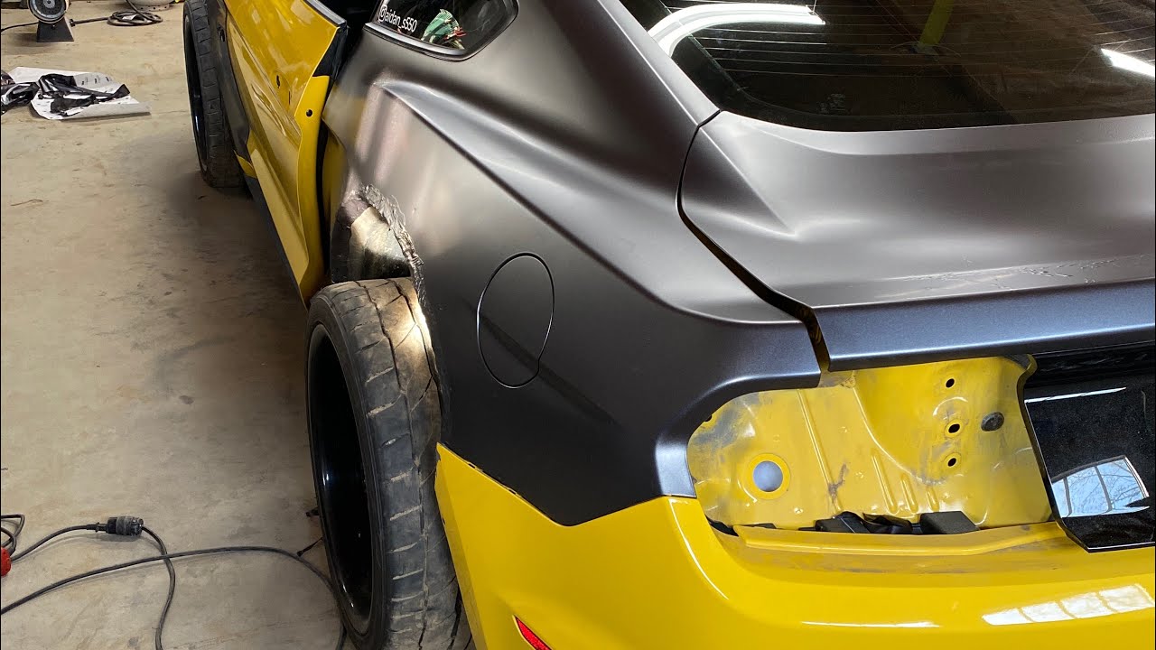 Wrapping My Wide Body Mustang GT! Part 3 - YouTube
