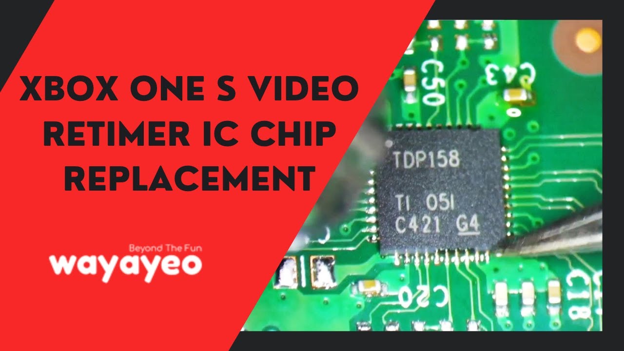 How to replace an Xbox One S / X HDMI IC Retimer Chip - YouTube