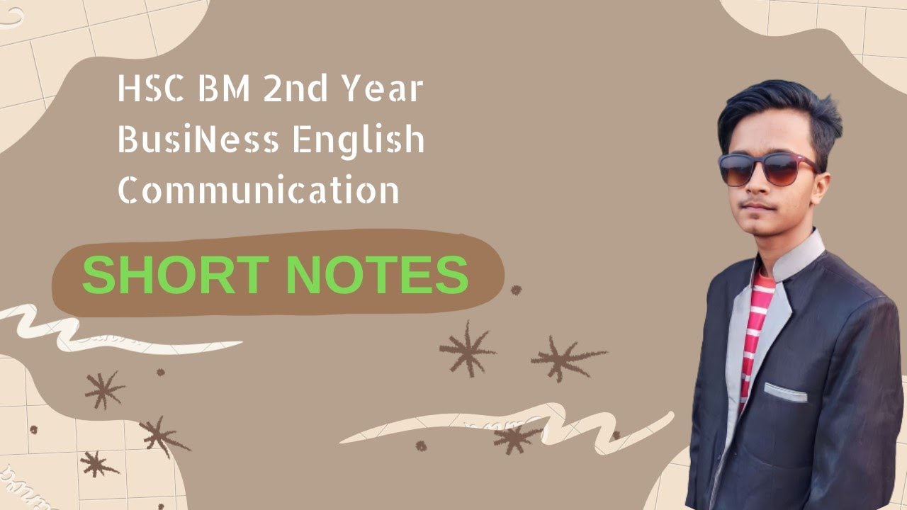HSC BM 2nd Year ||BusiNess English Communication || Short Notes 2022 ...
