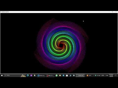 Rainbow spiral - Python Turtle (01) - YouTube