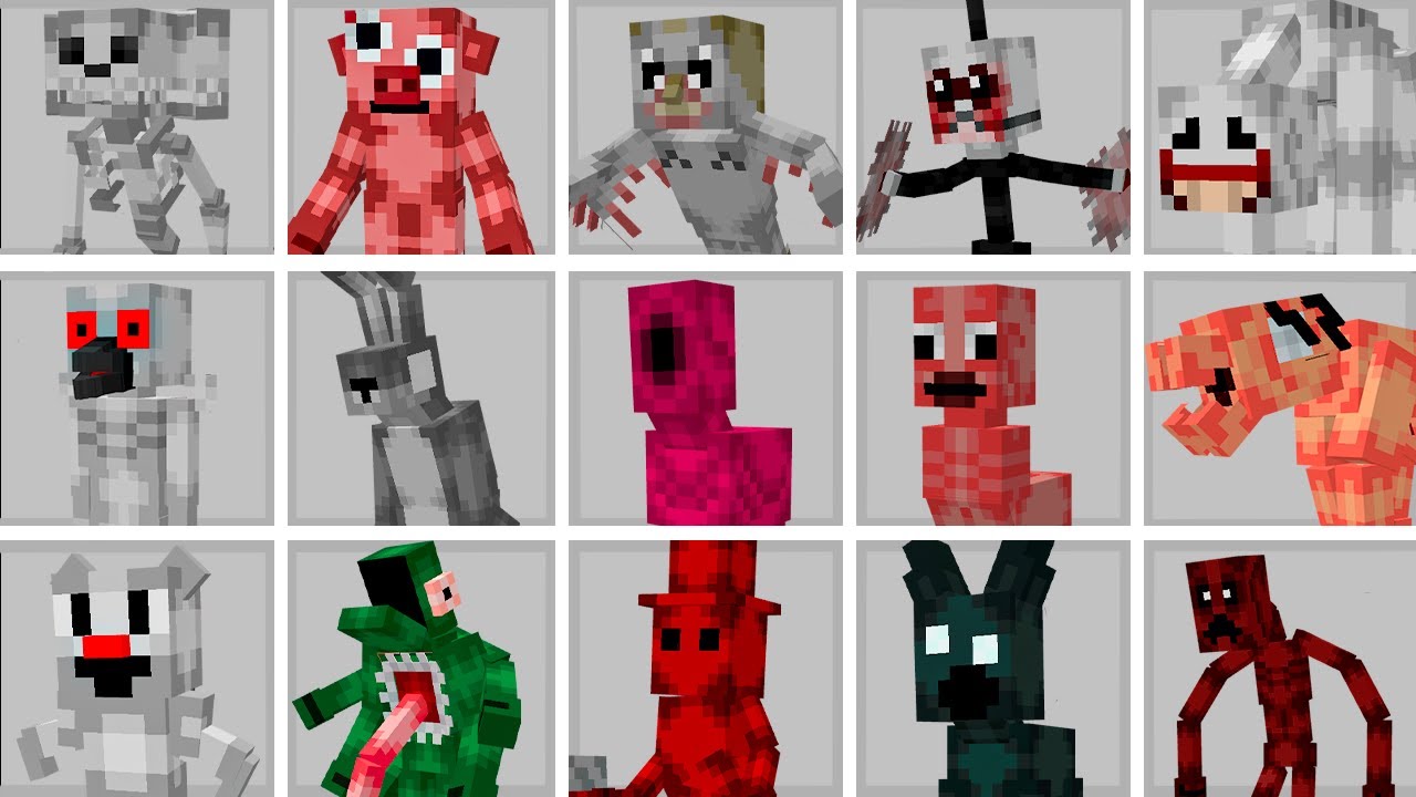 TREVOR HENDERSON ADDON: NOVAS CRIATURAS ASSUSTADORAS NO MINECRAFT ...