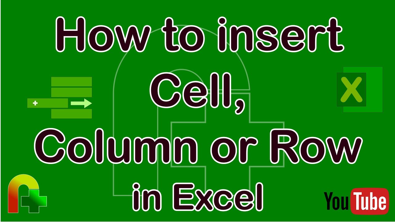 How To Insert Cells Columns Or Rows In Excel YouTube How To Insert Cells Columns Or Rows In Excel YouTube