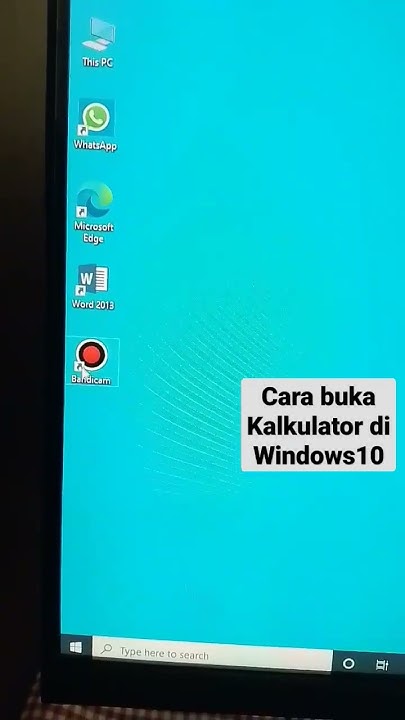 Cara buka Kalkulator di Windows 10 bagi Pemula - YouTube
