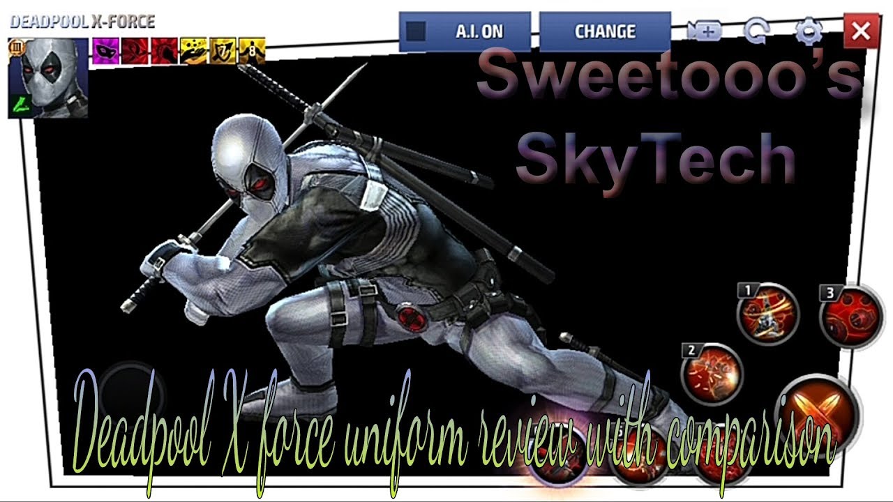 Deadpool x force uniform review with comparison - YouTube