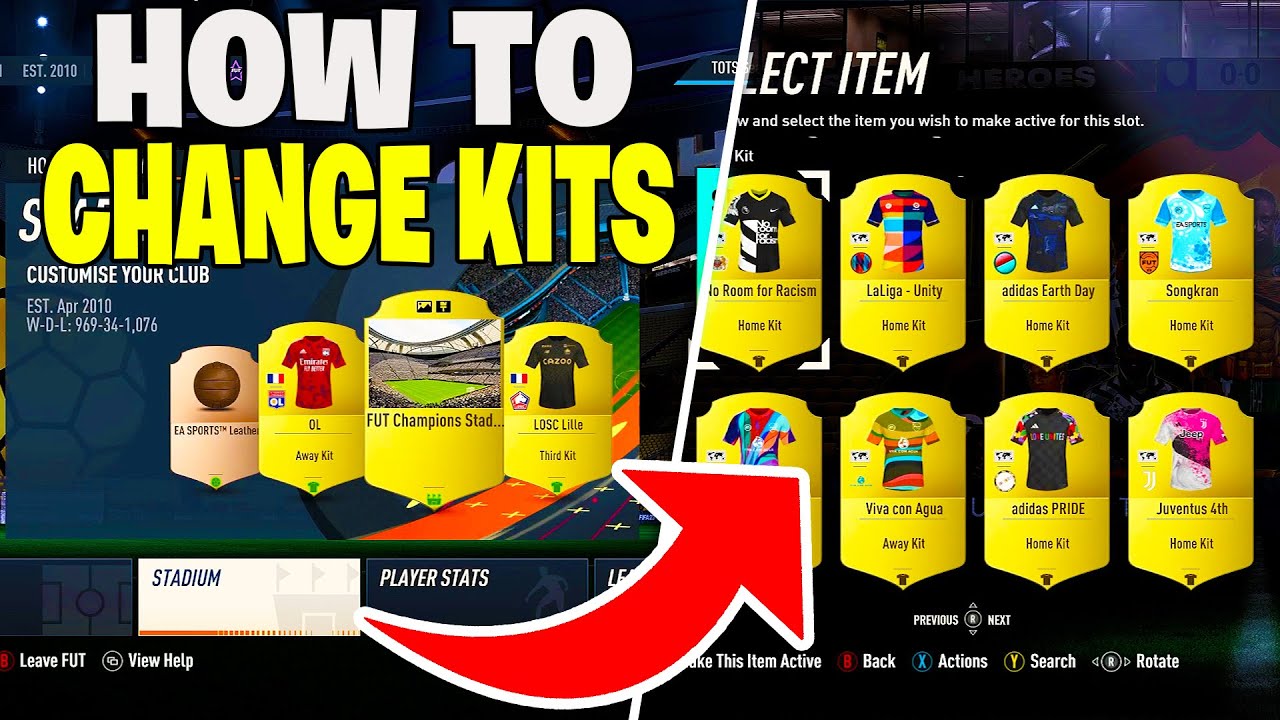 FIFA 23 How to Change Kits in Ultimate Team - YouTube