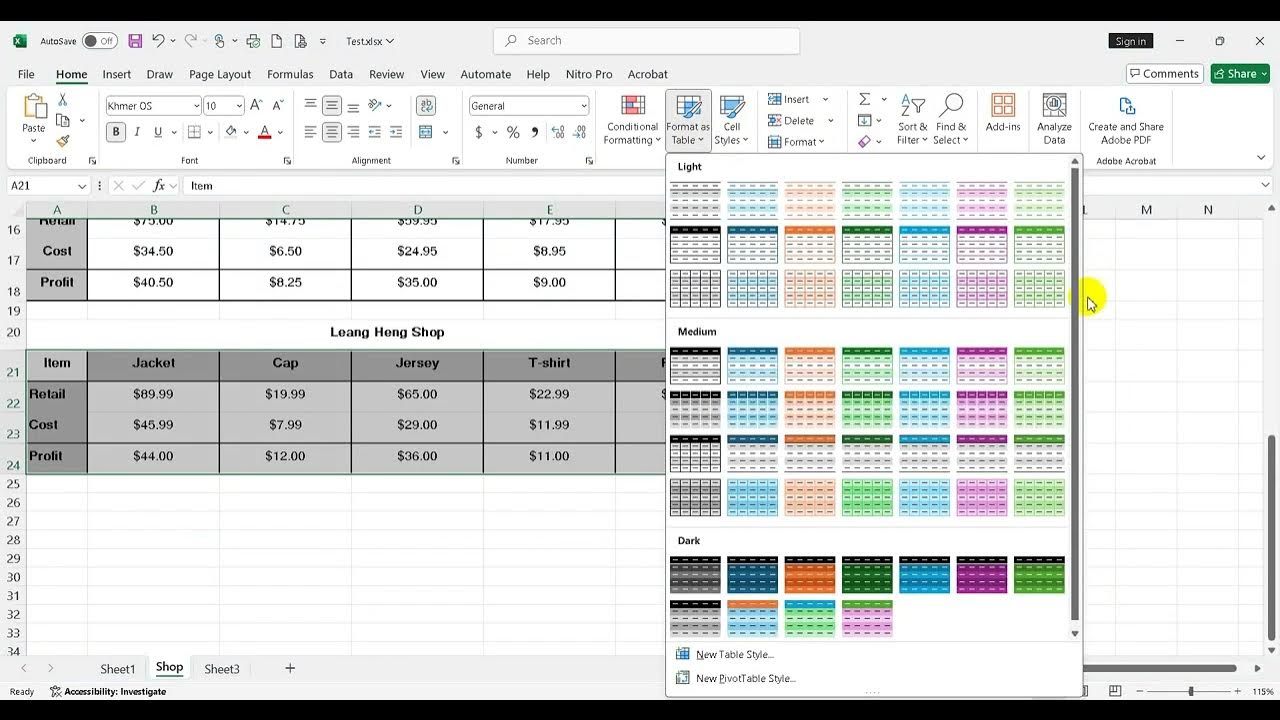 15-Formulas in Excel, SUM and AVERAGE functions | MS. Excel - YouTube