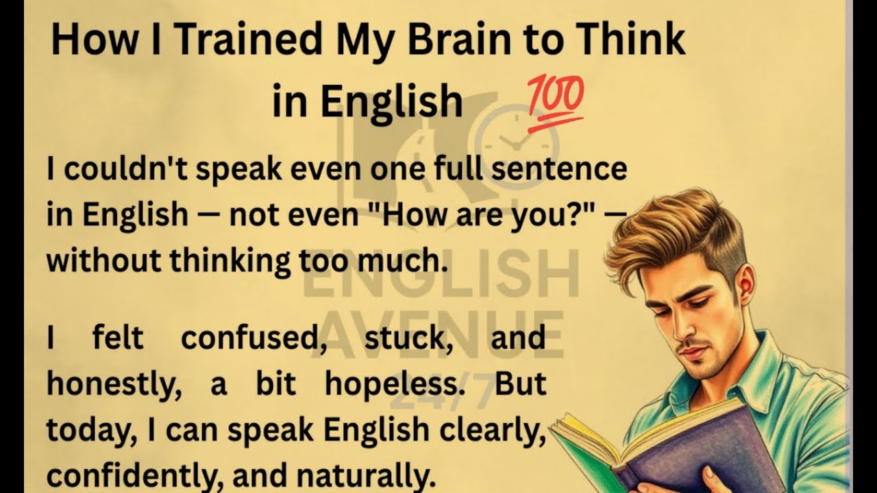 How I Trained My Brain to Think in English || Graded Reader | Improve ...