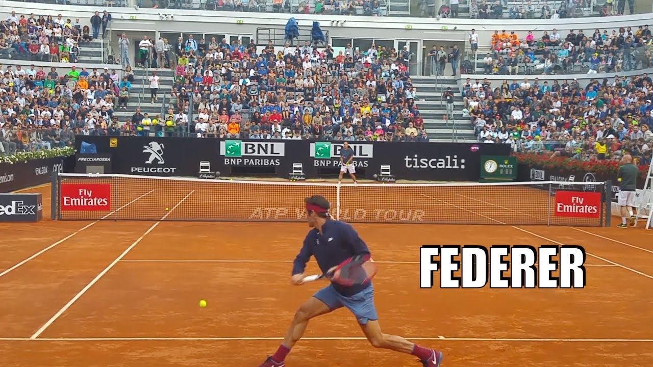 Federer footwork and Swing. - YouTube