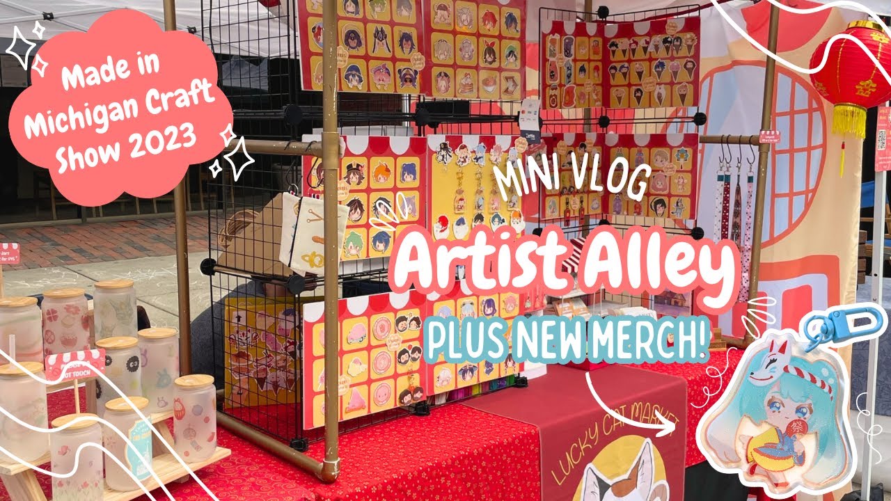 Artist Alley Vlog | Made in Michigan 2023 + New Merch! - YouTube