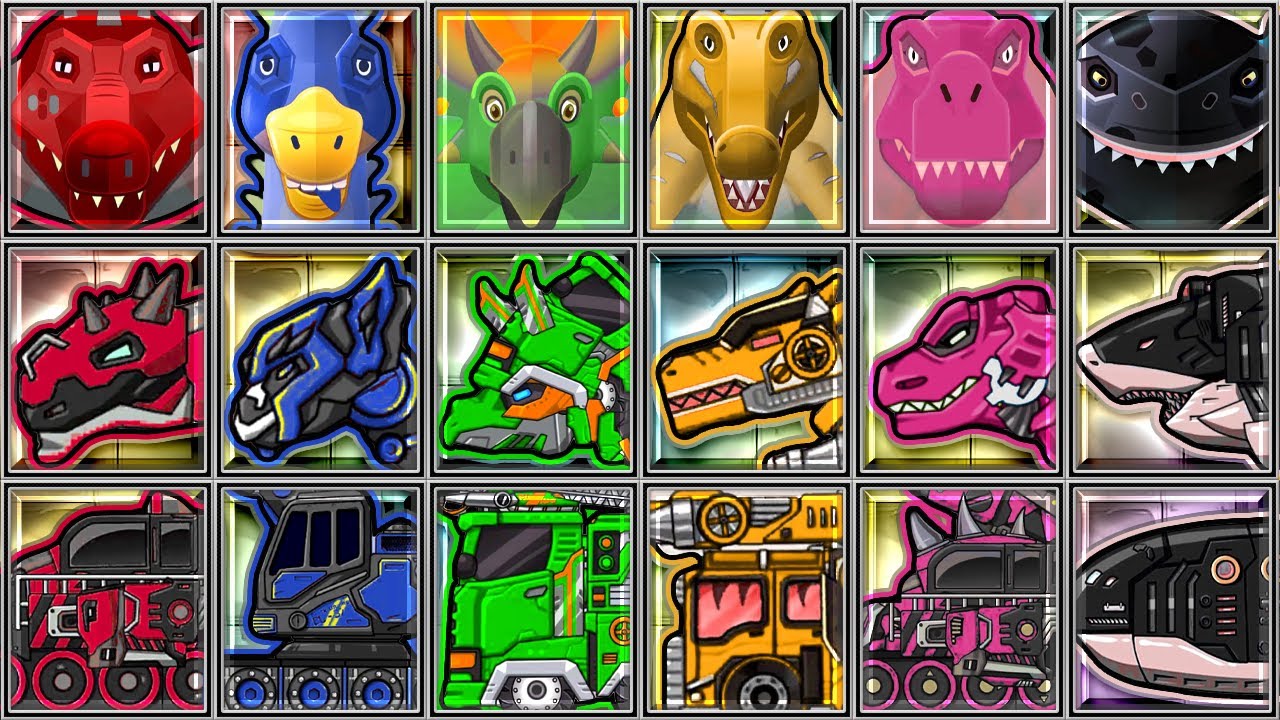 Dino Picnic, Dino Robot Mecha Corps, Dinosaurs Transform, T-Rex ...
