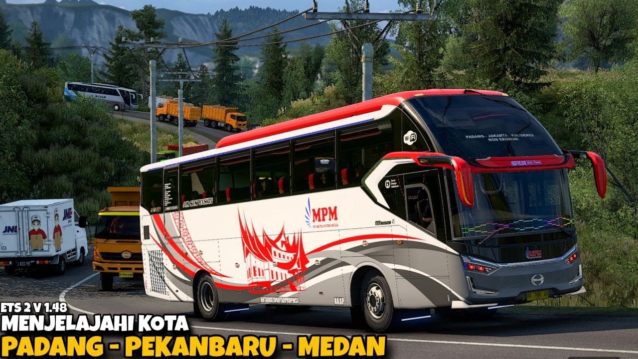 BUS MPM RUTE PADANG - PEKANBARU - MEDAN | PT. MUTIA PUTRI MULIA | ETS 2 ...