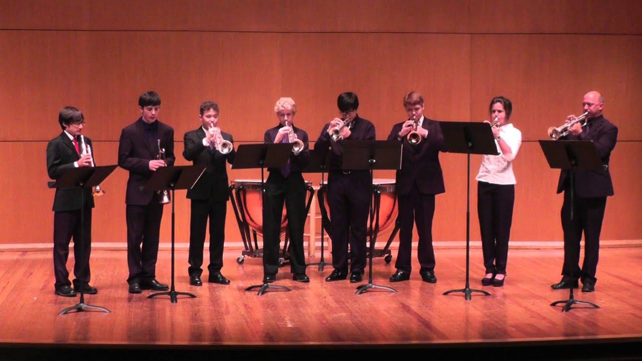 Thine be the Glory - LSU Chamber Winds Trumpet Ensemble - YouTube