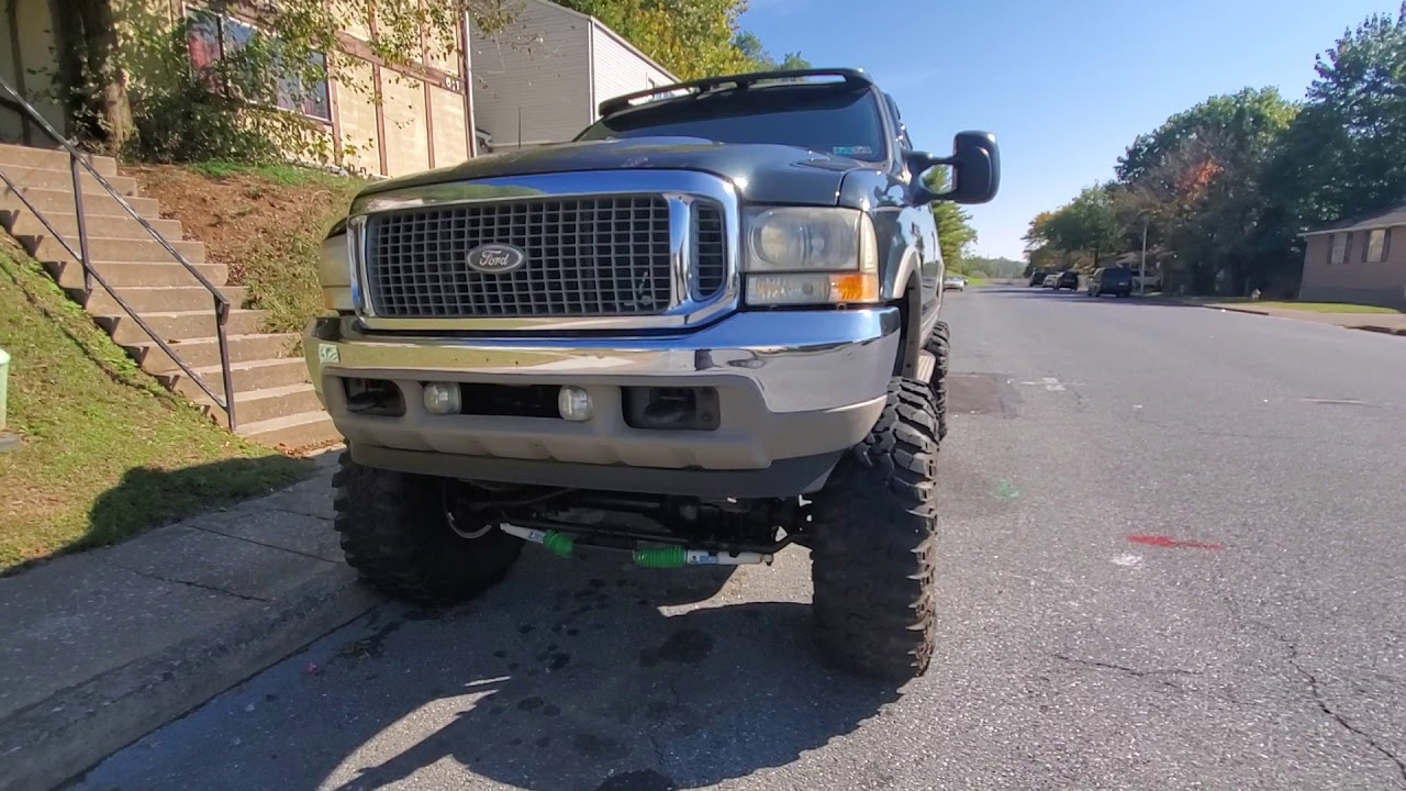 Lifted ford excursion walk around - YouTube