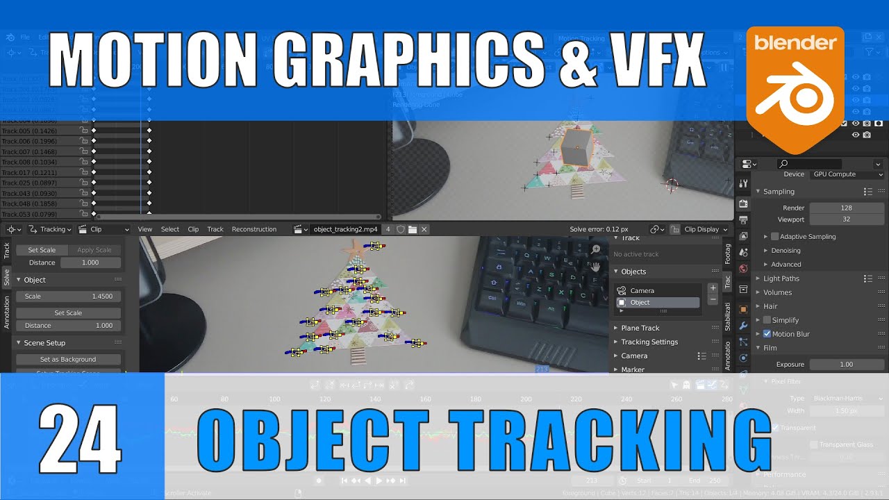 Motion Graphics & VFX - 24 - Object Tracking [Blender] - YouTube