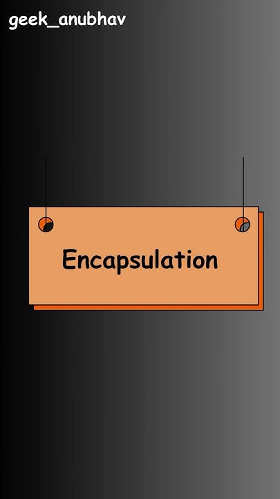 Encapsulation (Concepts of OOPs) - YouTube