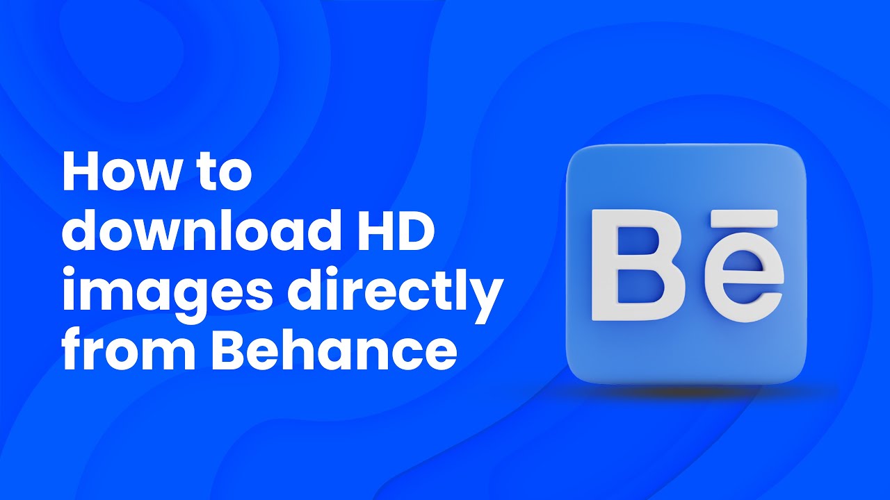 How to download quality images from behance - YouTube
