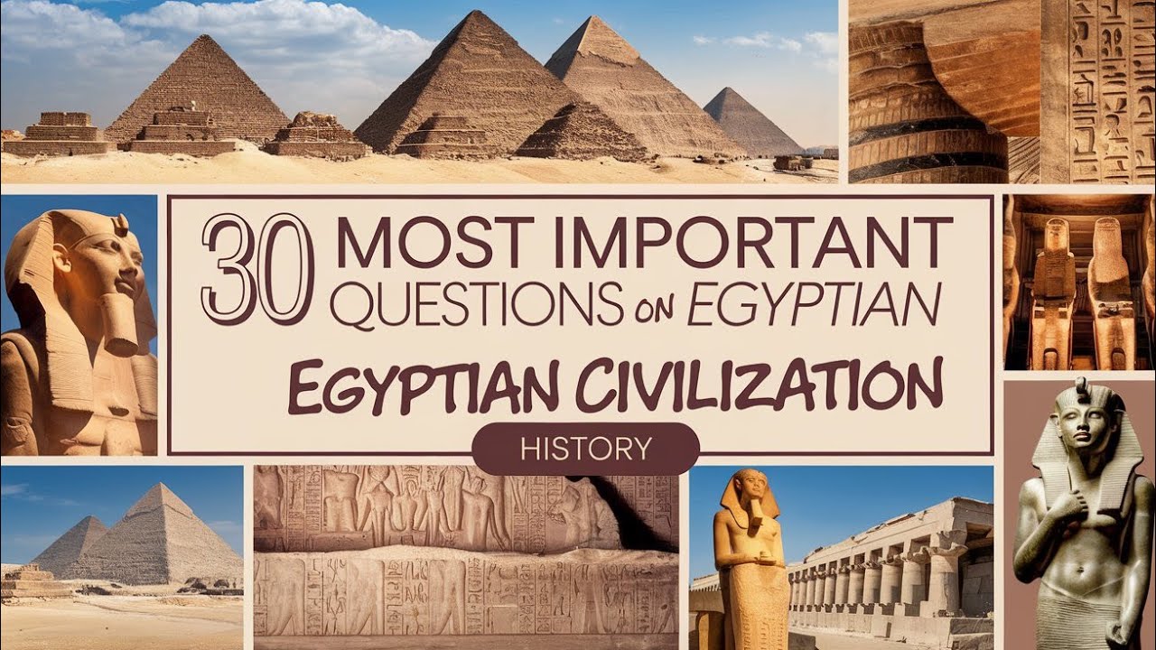 30 most important short questions on Egyptian Civilization #History ...