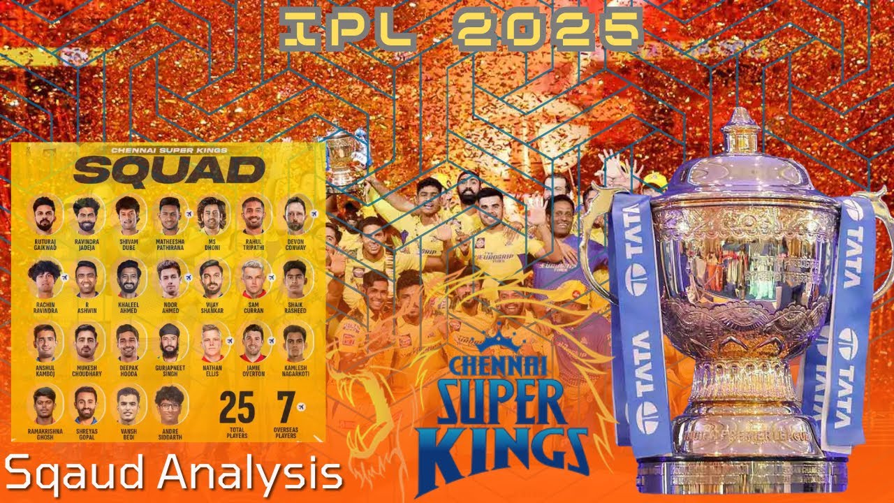 Chennai Super Kings Final Squad Analysis IPL 2025 CSK Team - YouTube