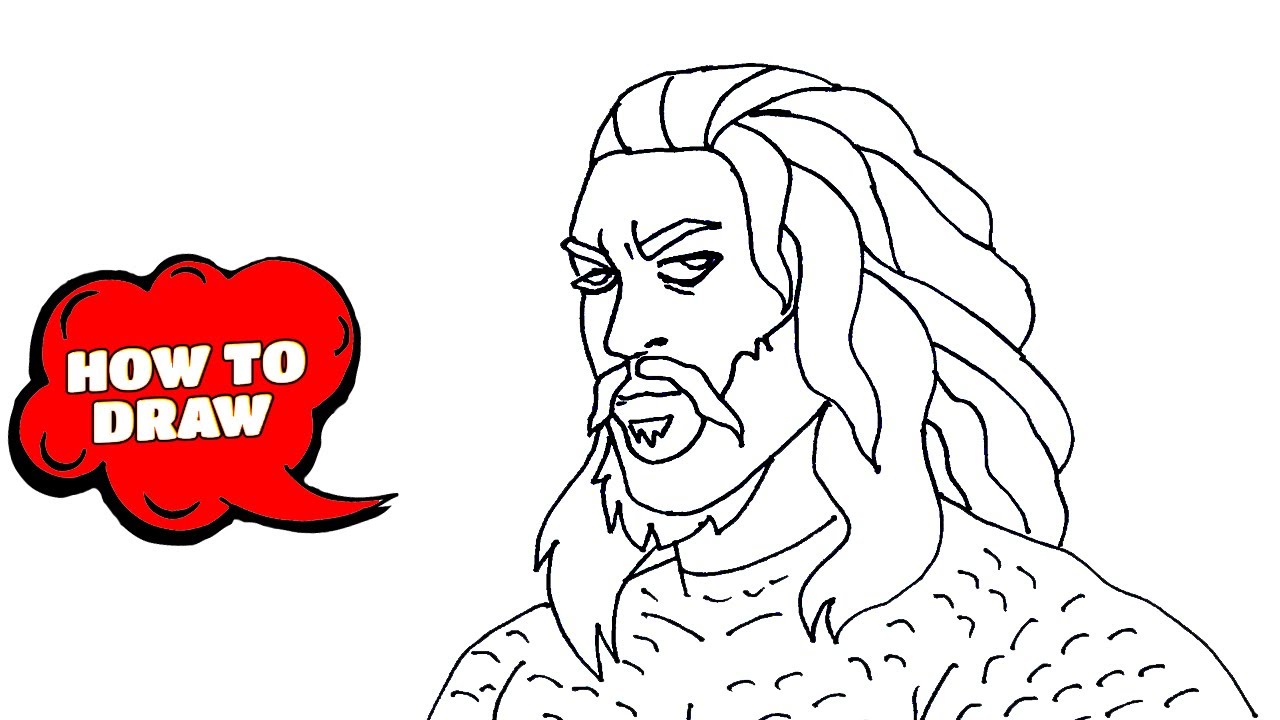 How to Draw Aquaman | The new Movie Aquaman | Aquaman Drawing easy ...
