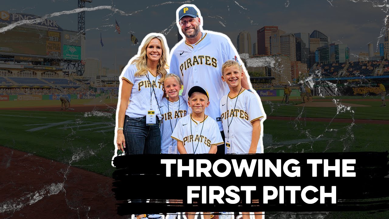 Throwing the first pitch at a Pirates game - YouTube