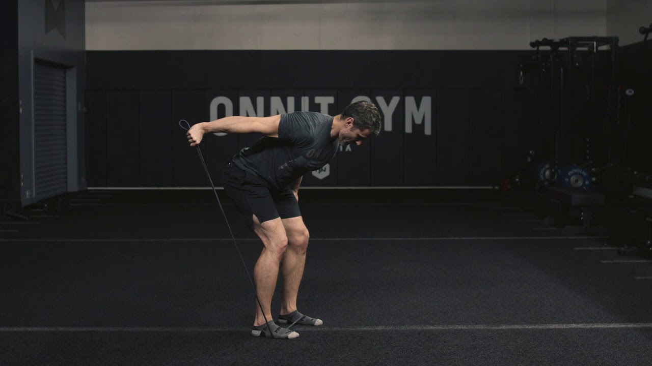 Banded Triceps Kickback with Iso Hold - YouTube