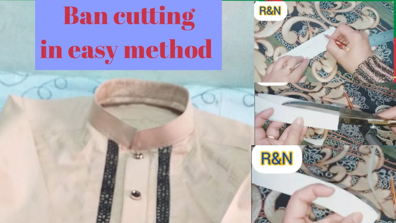 new | easy method | ban collar cutting || Collar neck Cutting || ban ...