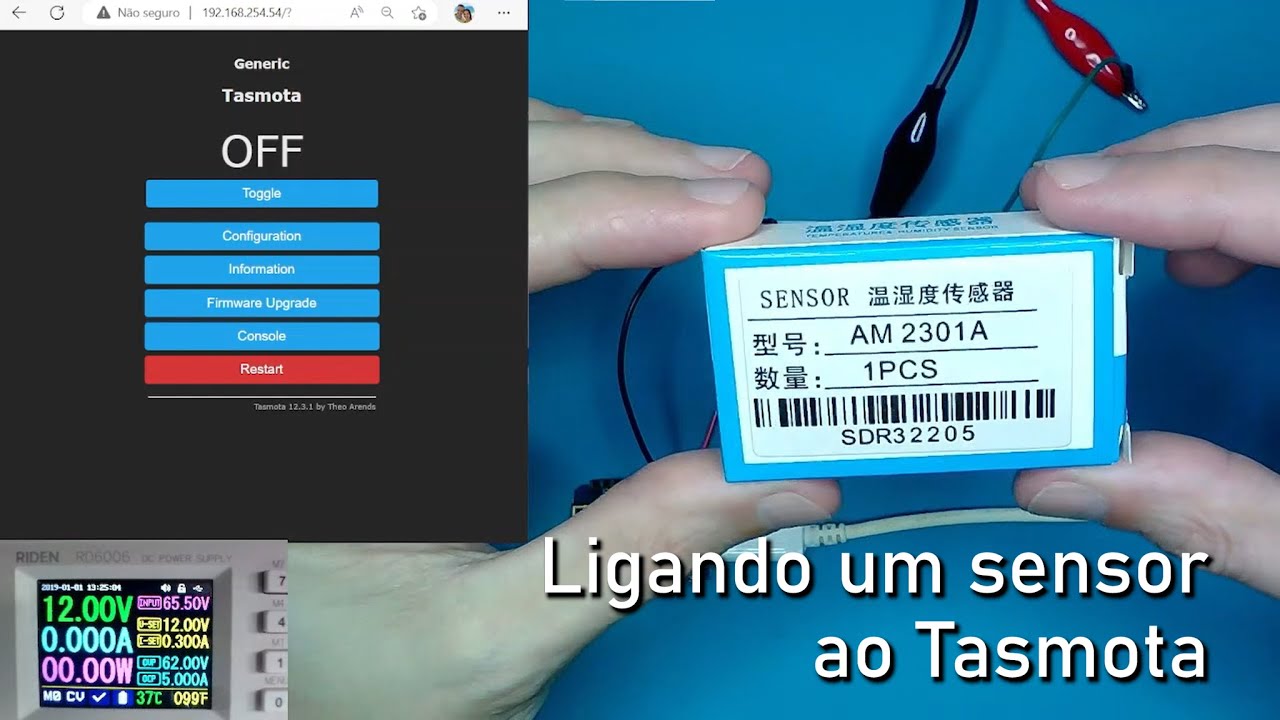 Video 6 - TASMOTA - Como ligo um sensor no Tasmota, e como faço ele ...