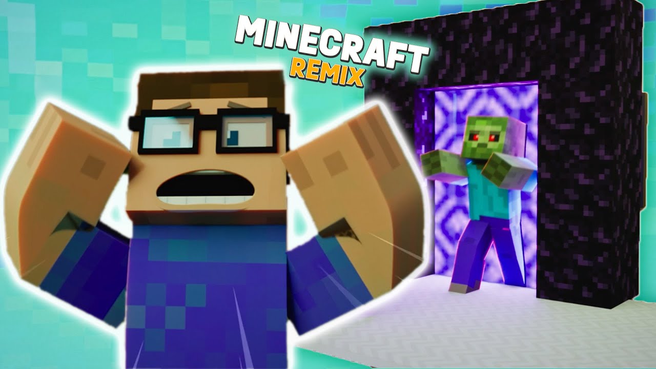 Zombies In The Garden! | Minecraft REMIX For Kids | Nookaboos - YouTube