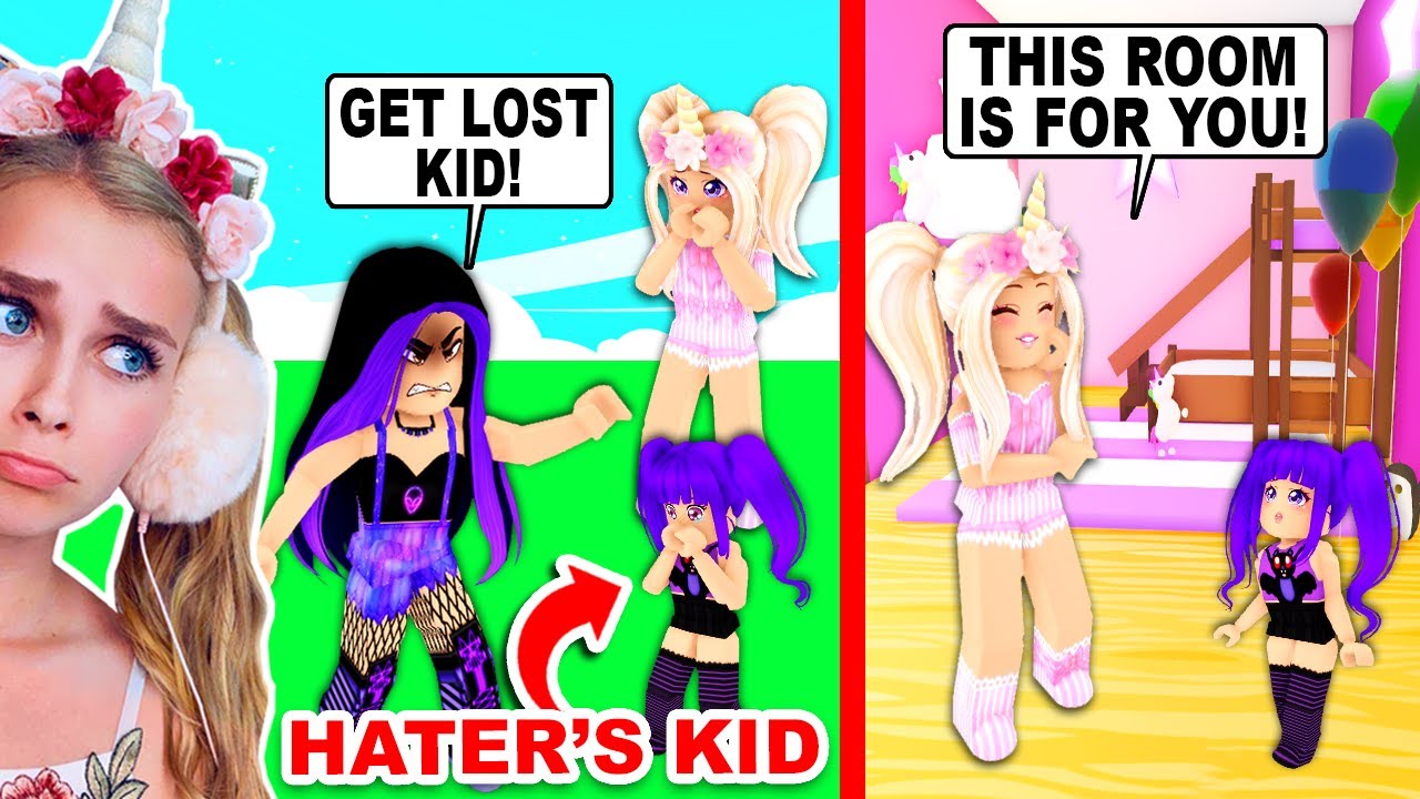 Our HATER *ABANDONED* Her CHILD So We ADOPTED Her In Adopt Me! (Roblox ...