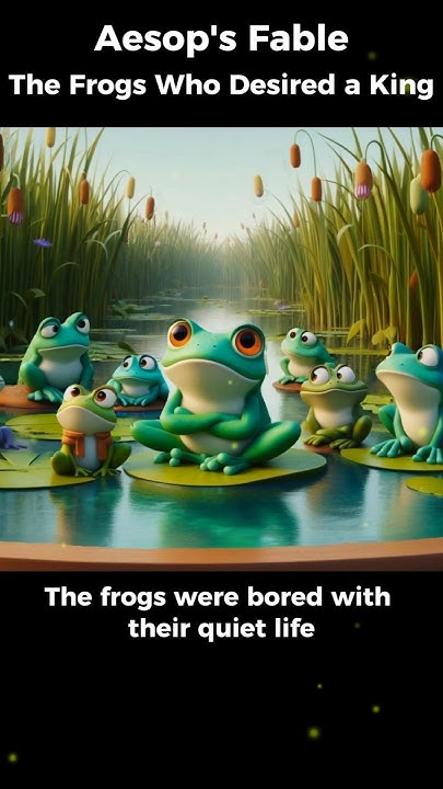 Aesop's Fable : The Frogs Who Desired a King #aesop #aesopsfables #frog ...