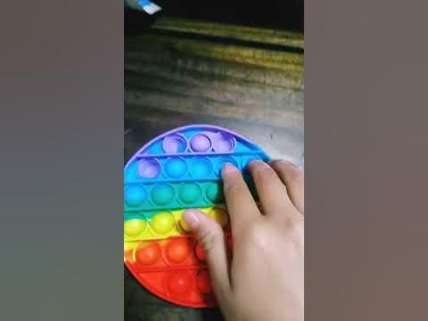 pop it circle rainbow colour - YouTube