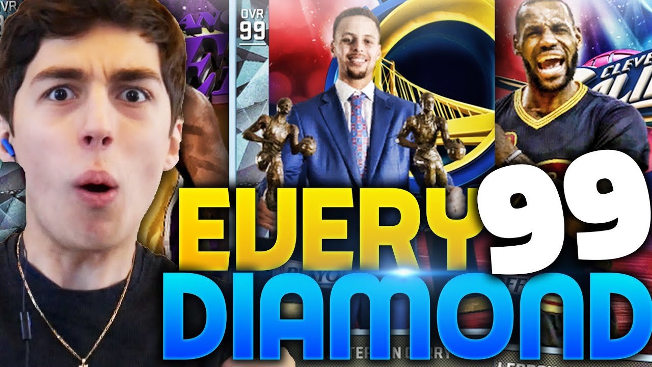 EVERY 99 DIAMOND CARD IN THE GAME! NBA 2K16 - YouTube