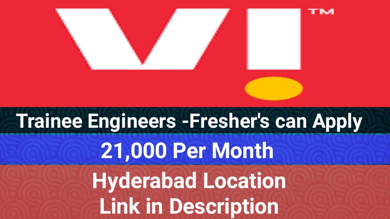 Vi hiring Freshers Hyderabad #vodafoneidea #careerbuilderjobs # ...