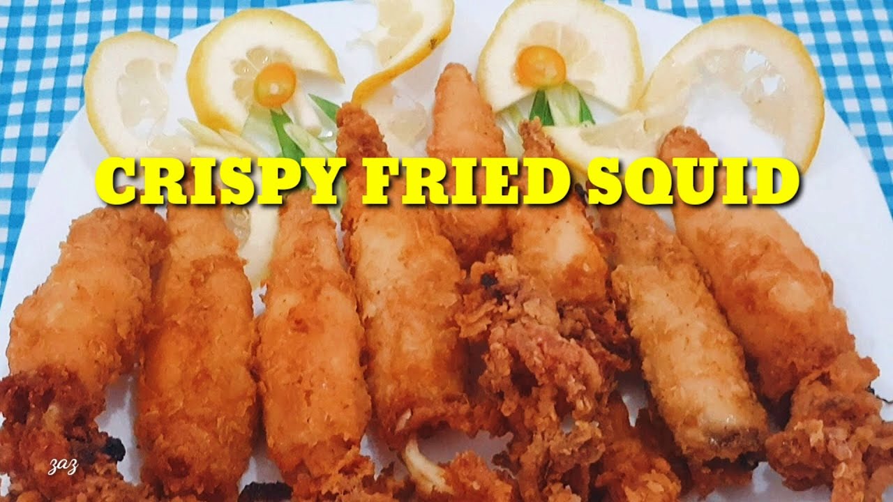 MY CRISPY FRIED SQUID SOBRANG SARAP AT SUPER LUTONG - YouTube