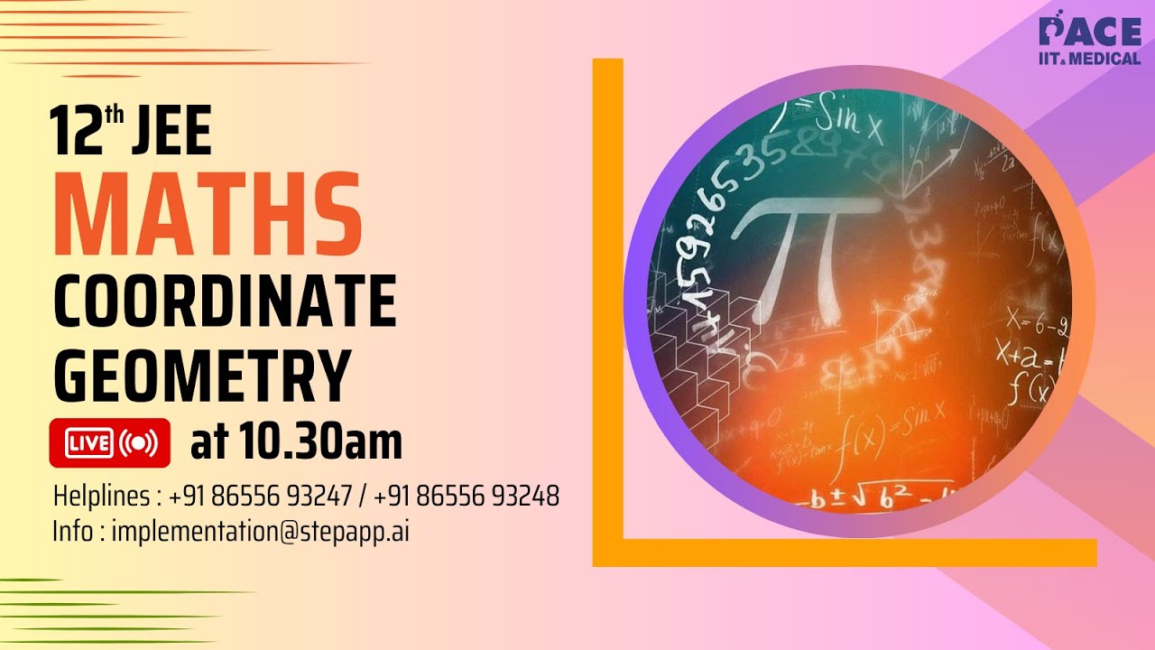 COORDINATE GEOMETRY | 12th Pass | JEE - YouTube