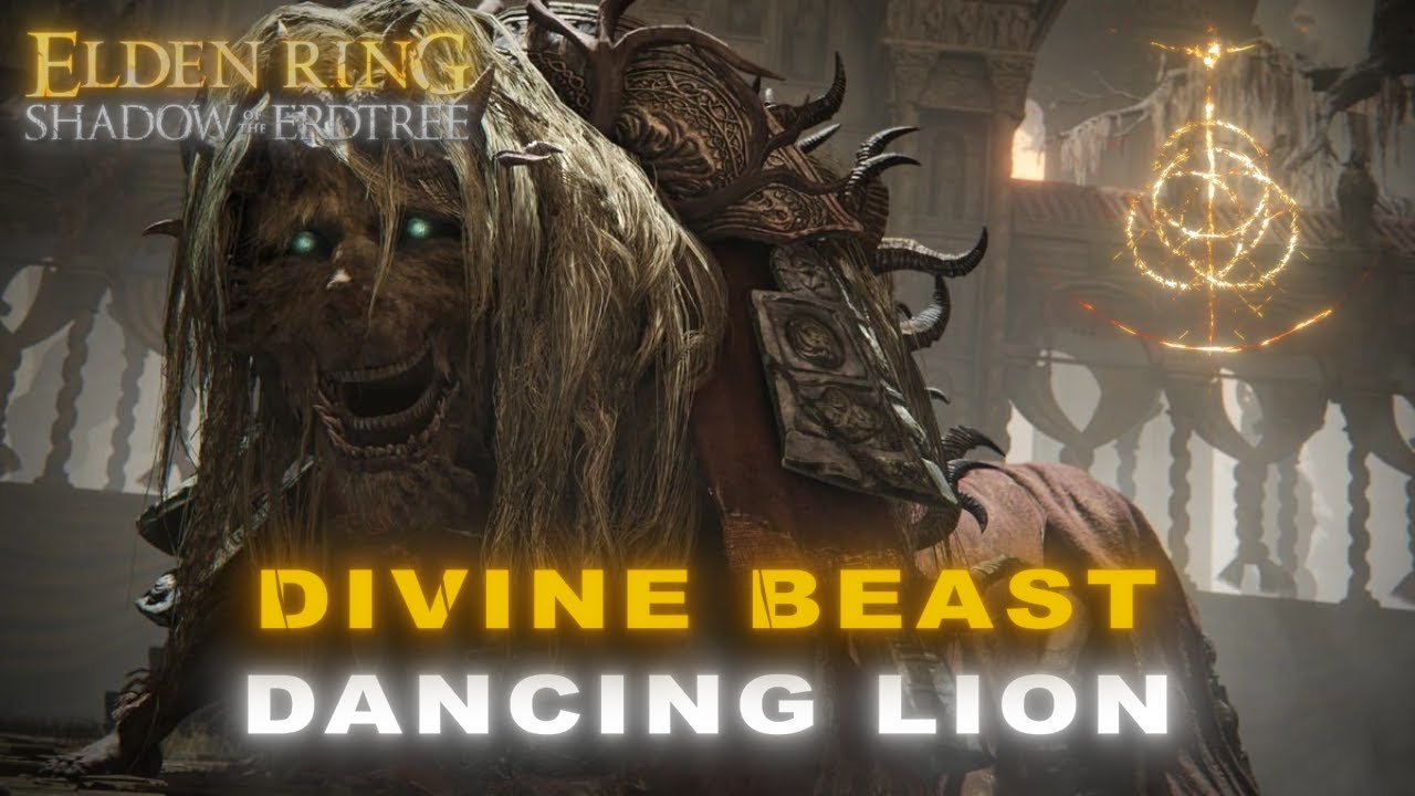 Elden Ring DLC First Boss Divine Beast Dancing Lion Insane Fight ...