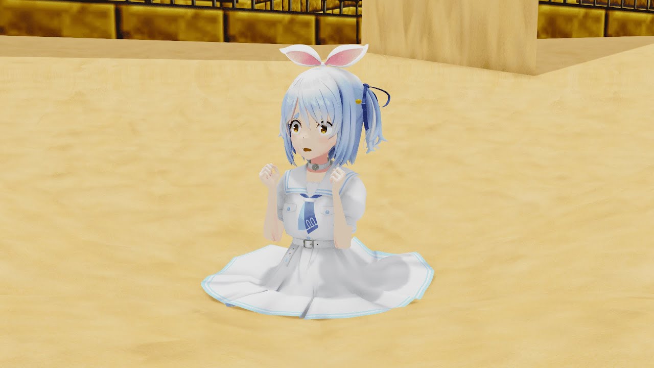 [Alt Outfit 1] Pekora attempts the Pyramid Puzzle (MMD Quicksand ...