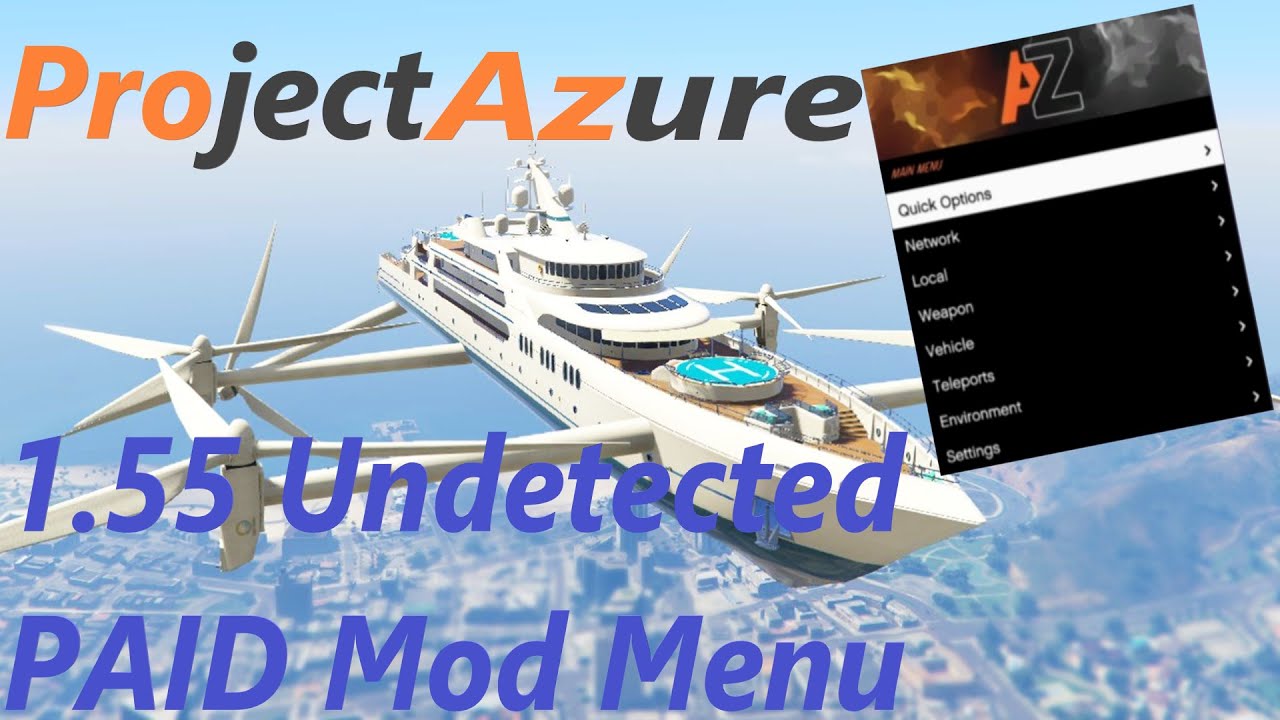 GTA Online Project Azure Mod Menu (PAID!) (Showcase! ) (PC) 1.55/Later ...