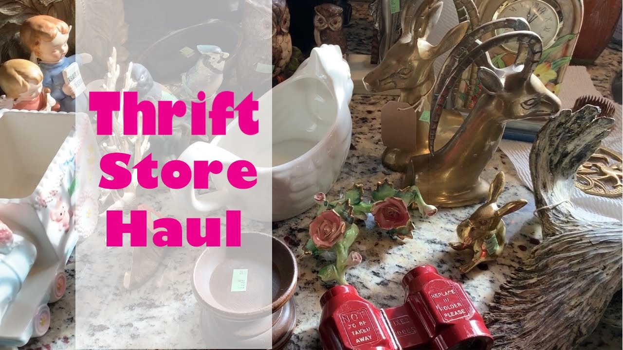 A Donated Antique Booth!?! Thrift Store Haul Part 1 - YouTube