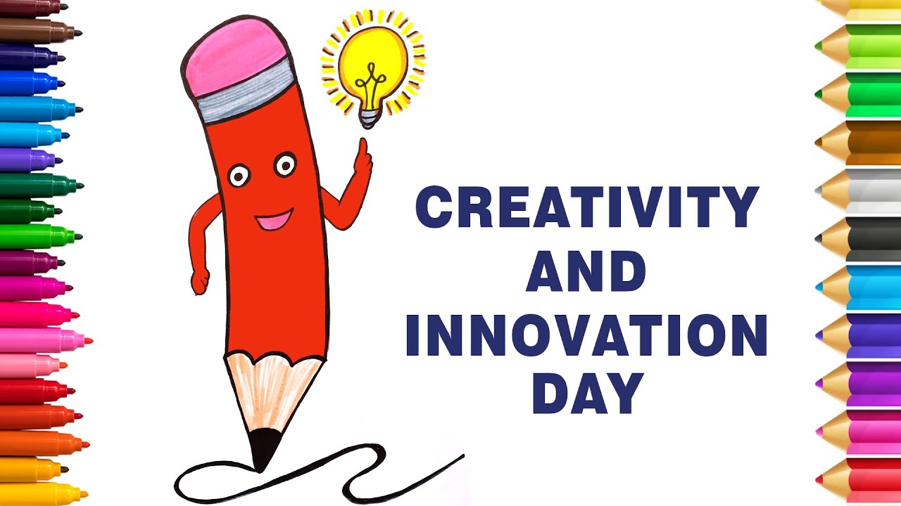 Creativity and Innovation Day Drawing | Easy Drawing | Creativity and ...